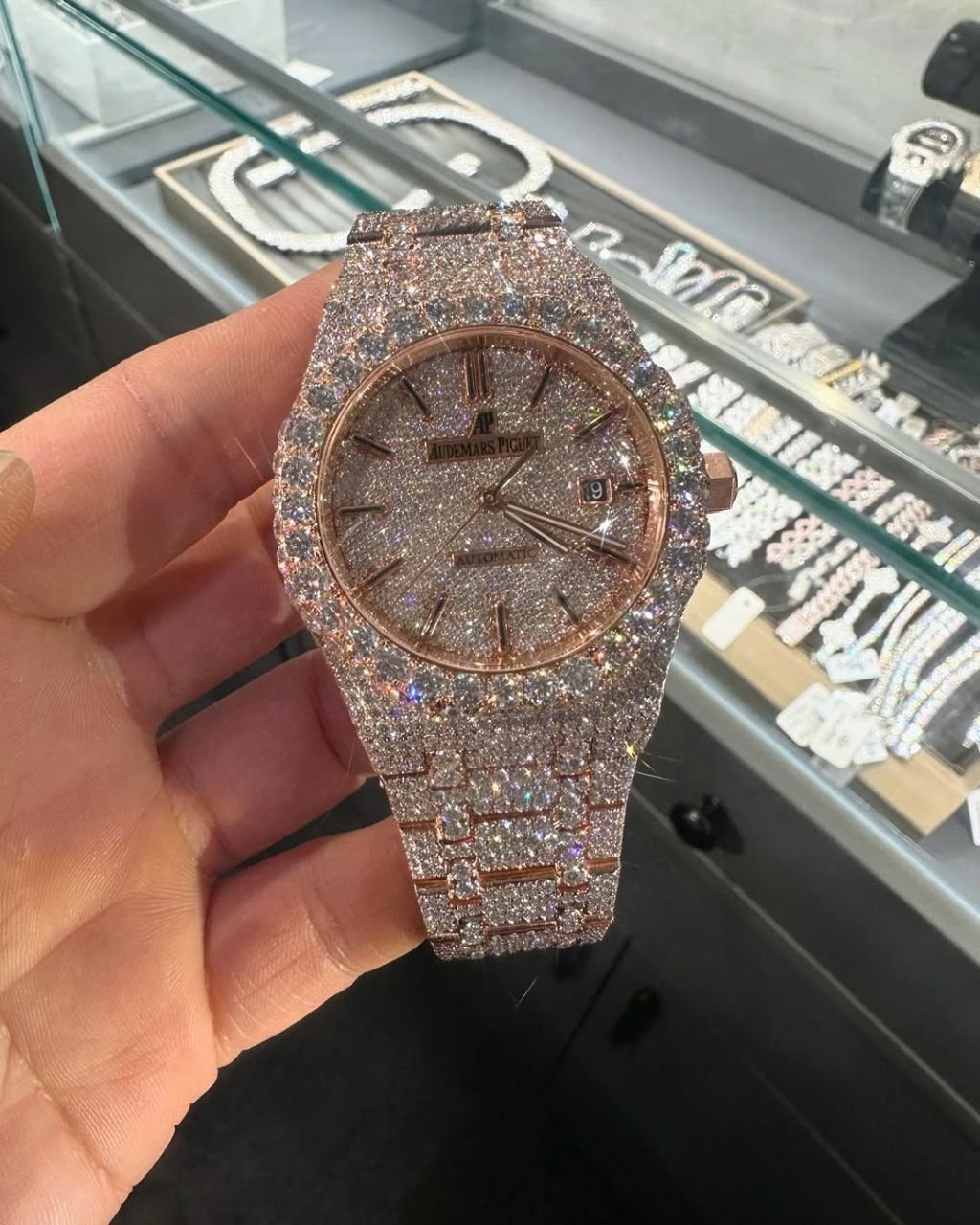 Buy Bust Down Rose Gold AP Watch For Sale